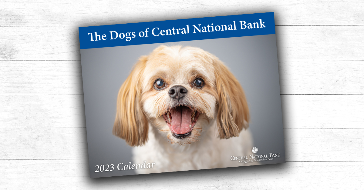 The Dogs of Central National Bank: 2023 Calendars - Central National Bank